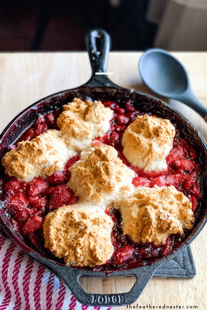 Bisquick Strawberry Cobbler - Quick & Easy
