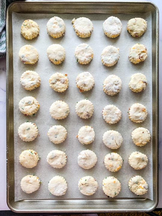 Cheesy Mini Biscuits - The Feathered Nester