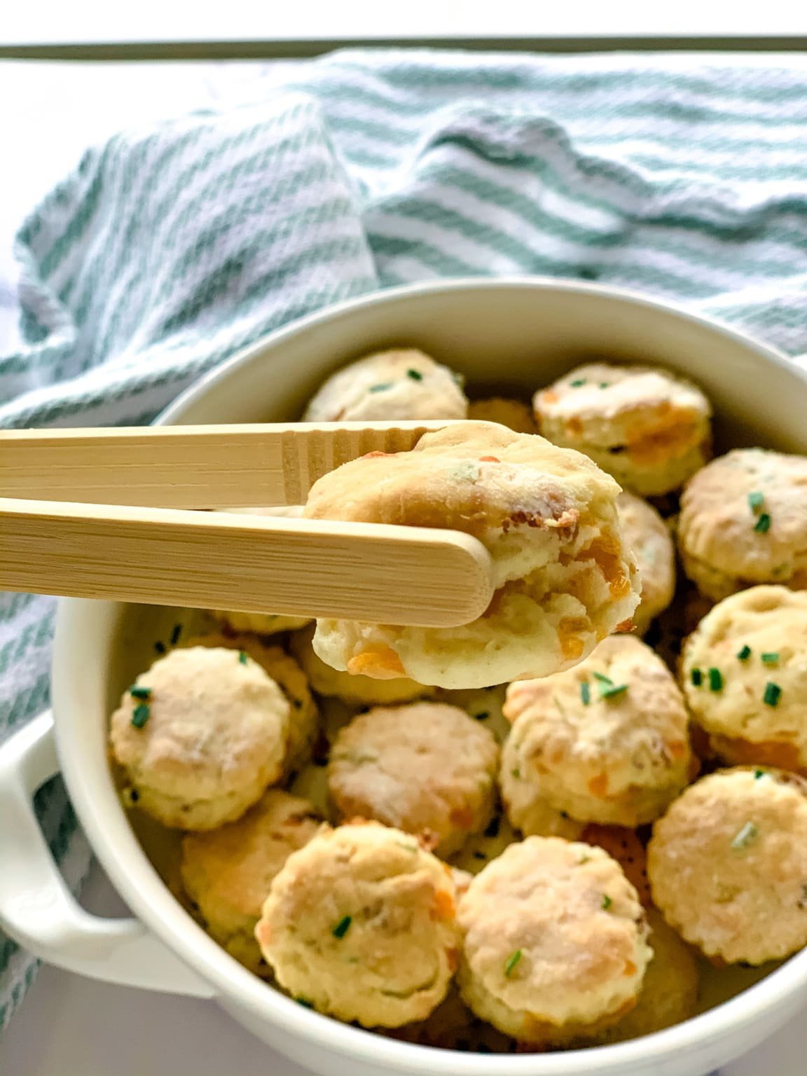 Cheesy Mini Biscuits - The Feathered Nester