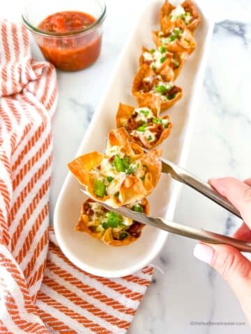 How to Make Wonton Cups - The Feathered Nester