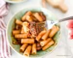 Short Rib Rigatoni (Braised Beef Ragu) - The Feathered Nester