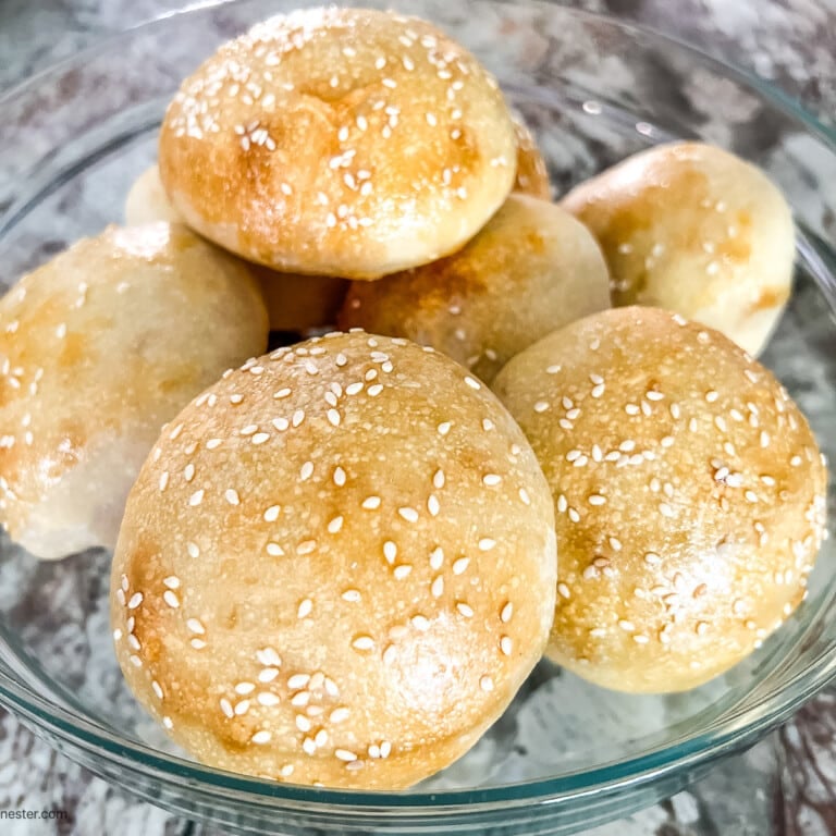Sourdough Hamburger Buns - The Feathered Nester