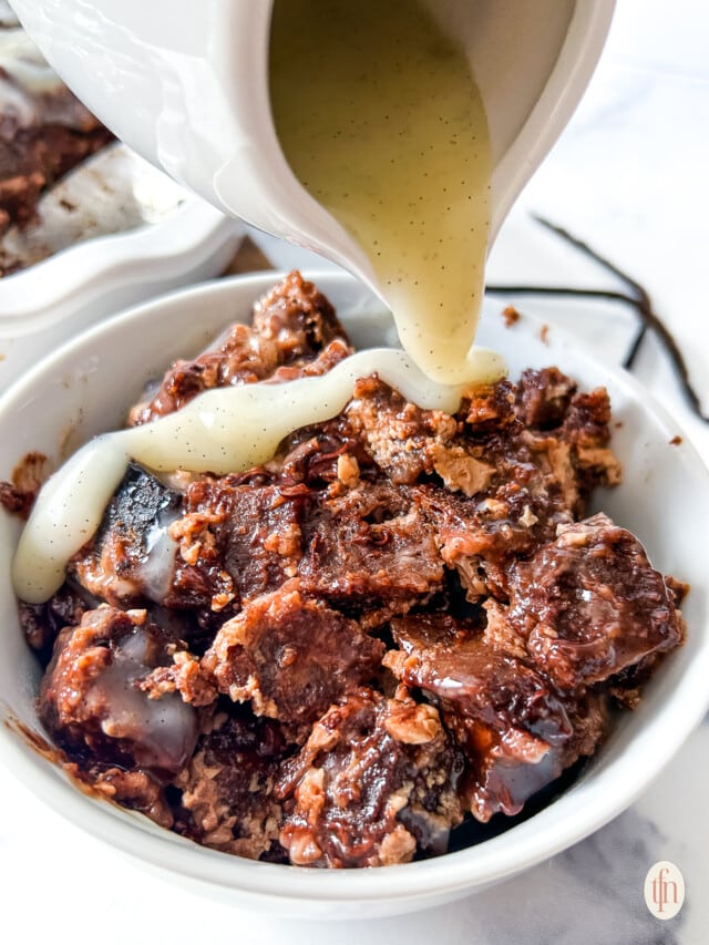 Vanilla Sauce for Bread Pudding (and Other Desserts) - TFN