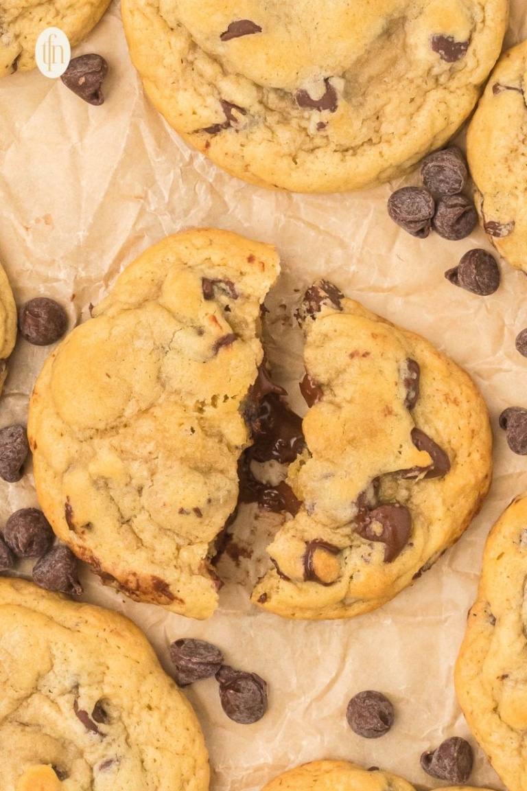 Sourdough Chocolate Chip Cookies - The Feathered Nester